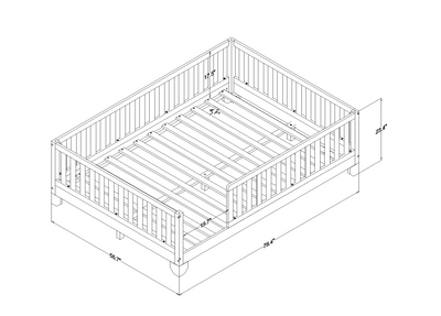 🛏️ Luca Montessori Floor Bed With Rails: Safe And Stylish – Custom Kids ...