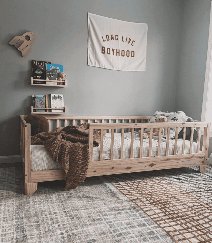 Montessori bed frame with rails store