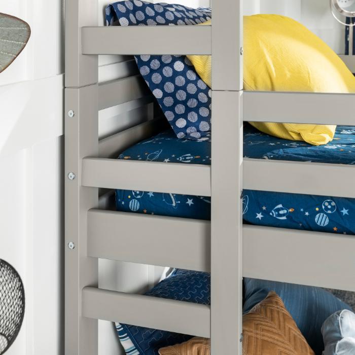 Manor park twin over twin floor bunk bed store